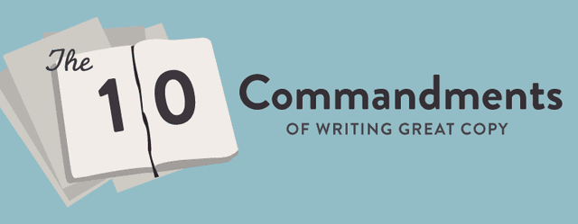 The 10 Commandments Of Writing Great Copy