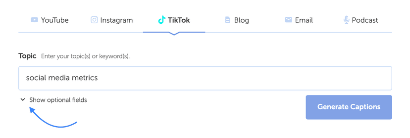 Free AI-Powered TikTok Caption Generator