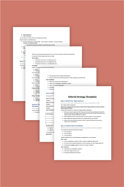How to Develop an Editorial Strategy That Gets Results (Template)