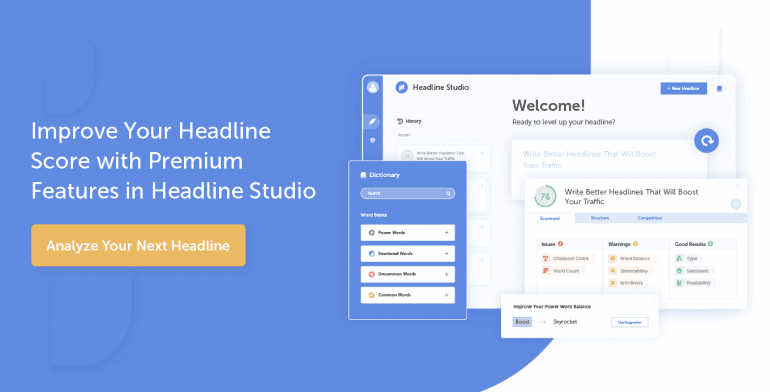 How to Boost Your Headline Score Using Premium Features in Headline Studio - CoSchedule Blog