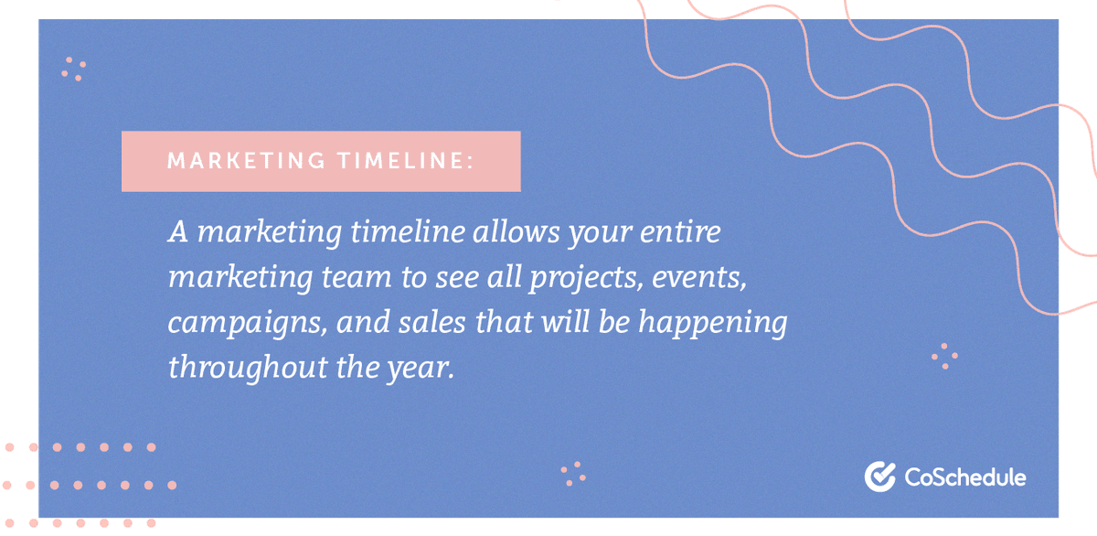 How to Plan Projects, Events, and Campaigns With Marketing Timelines