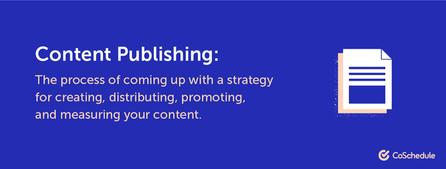 Content Publishing: How to Create a Strategy That Works - CoSchedule