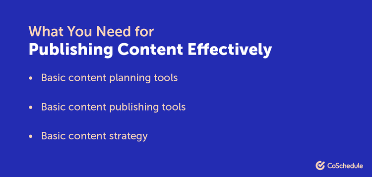 Content Publishing: How to Create a Strategy That Works - CoSchedule