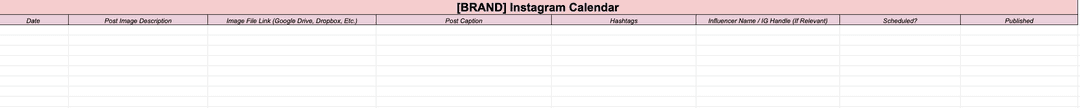 Plan The Best Content With Our Instagram Calendar Template