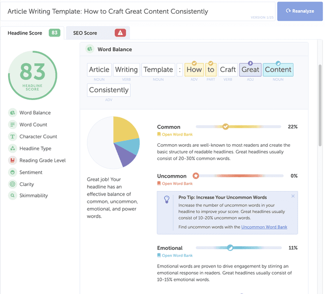 Article Writing Template: How to Craft Great Content Consistently