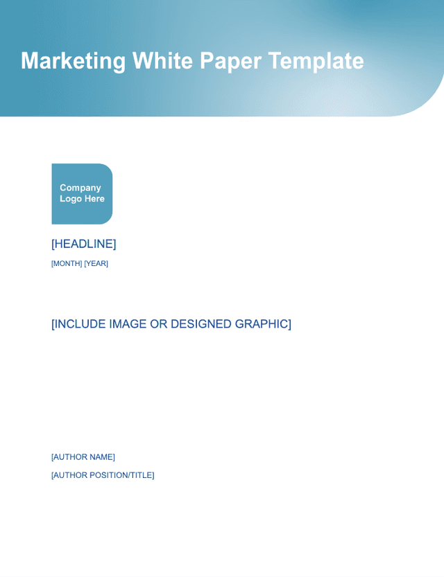 9 Elements To Include In Your White Paper Template (+ Free Template ...