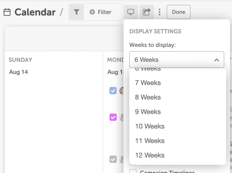 See Everything From Start To Finish With An Extended Calendar View ...