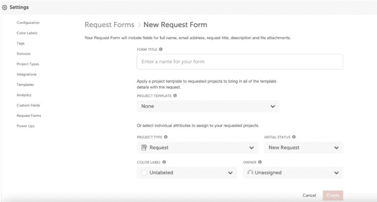 Request Forms