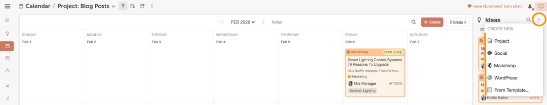Organize Your Blog Post Idea Backlog With CoSchedule Calendars