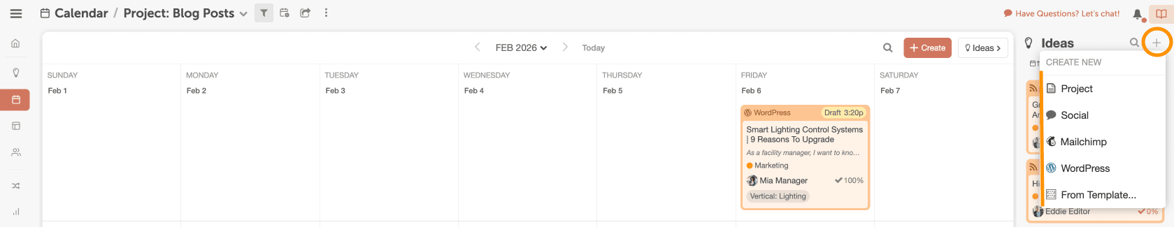 Organize Your Blog Post Idea Backlog With CoSchedule Calendars