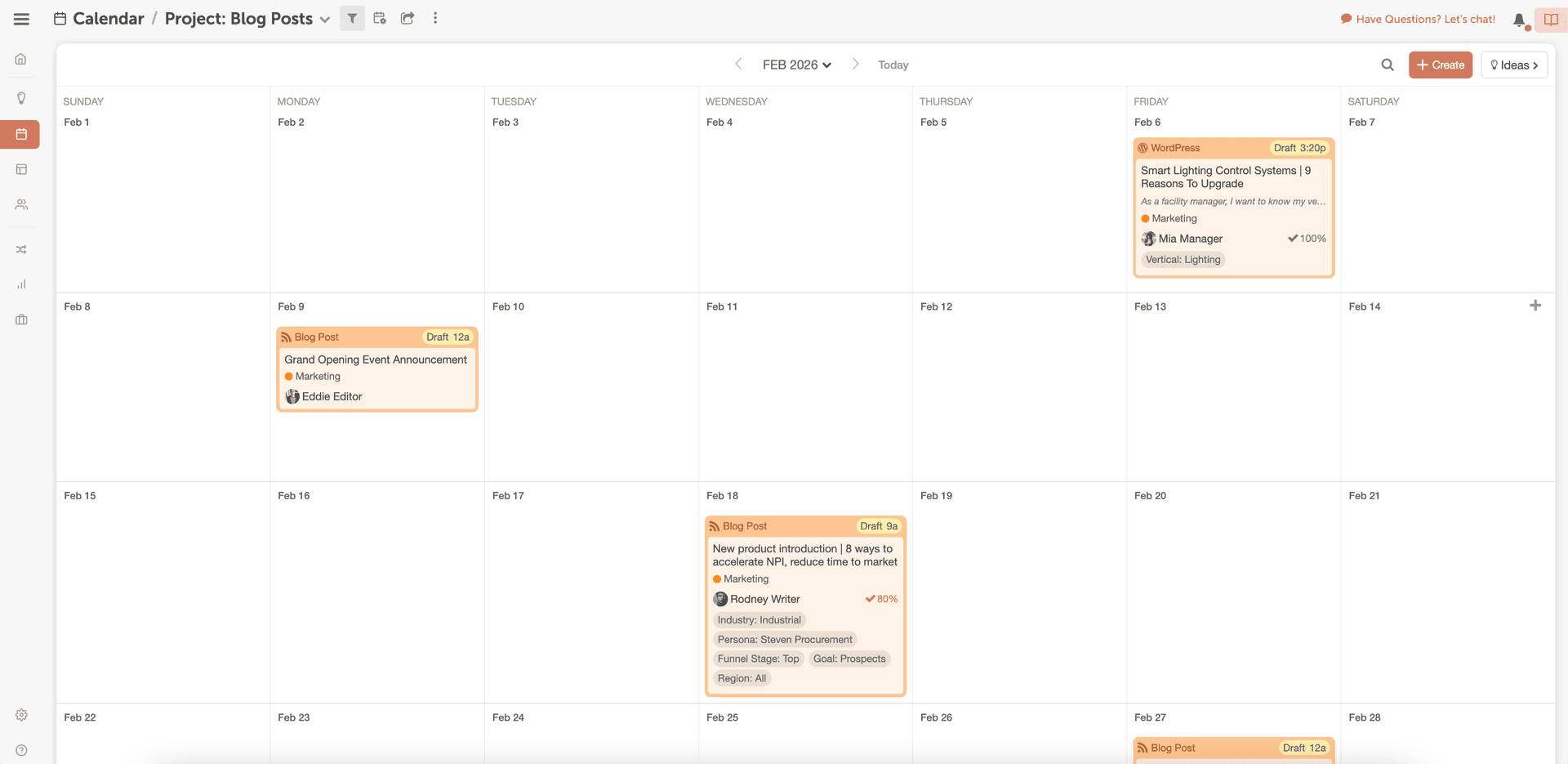 Create A Blog Calendar With CoSchedule Calendar Products