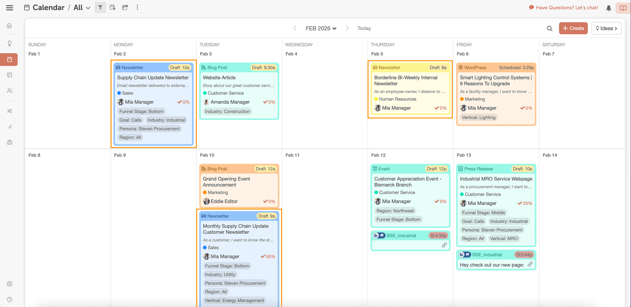Create Email Newsletters With CoSchedule Calendar Products