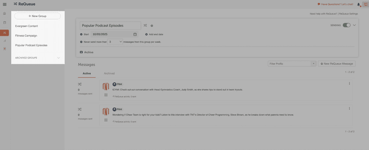 Reshare Your Top Performing Podcast Episodes Using ReQueue
