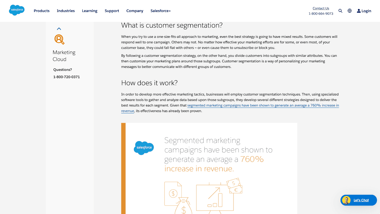 Salesforce customer segmentation