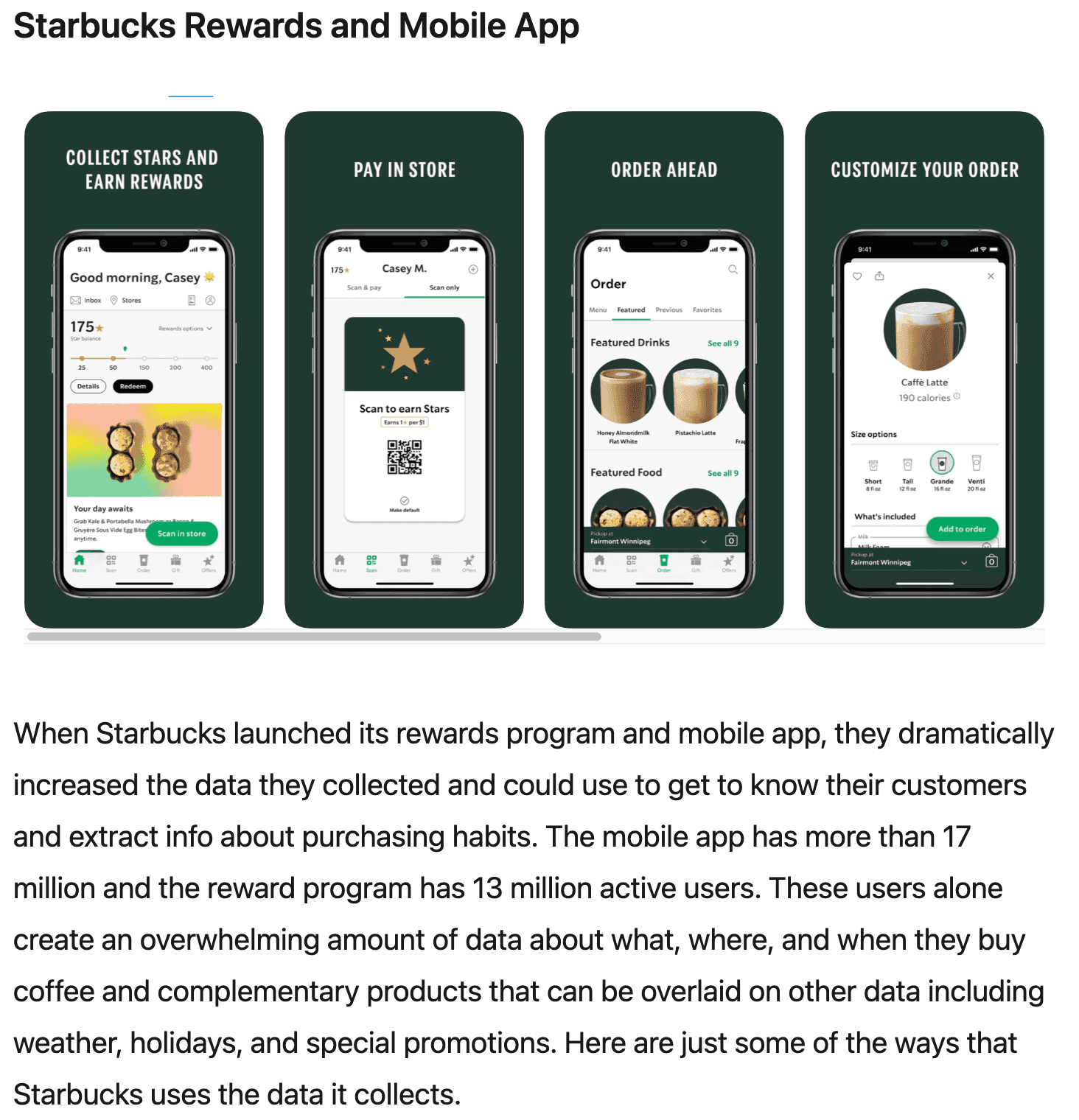 How Starbucks uses AI