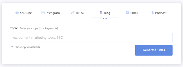 Free AI-Powered Blog Post Title Generator