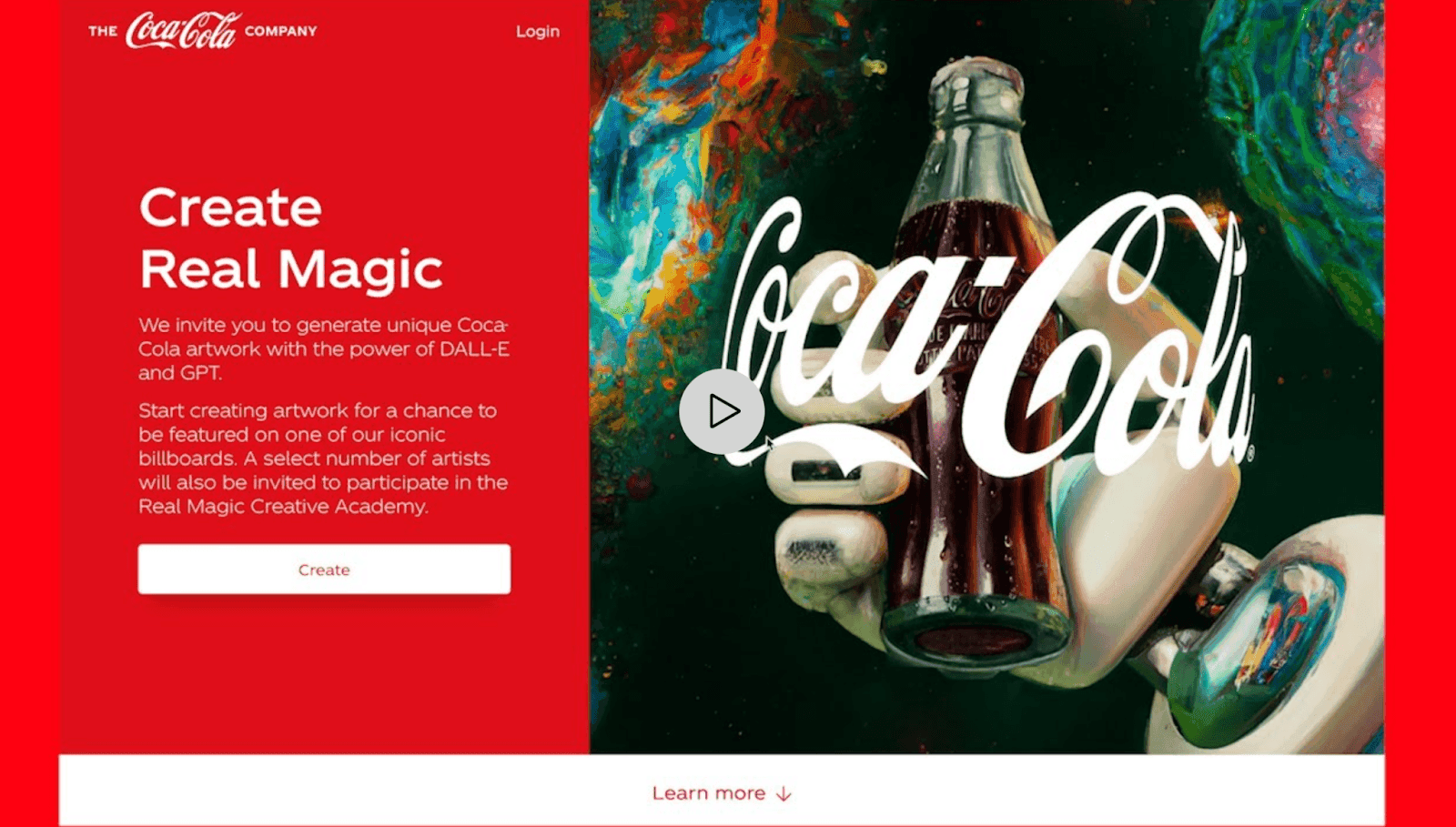 Coca-Cola “Create Real Magic”