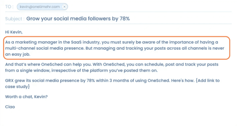 Cold Email Generator Powered By Hire Mia