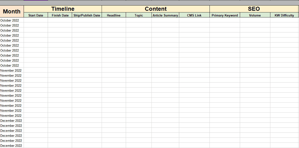 Content Calendar Template: The 5 That Every Marketer Needs