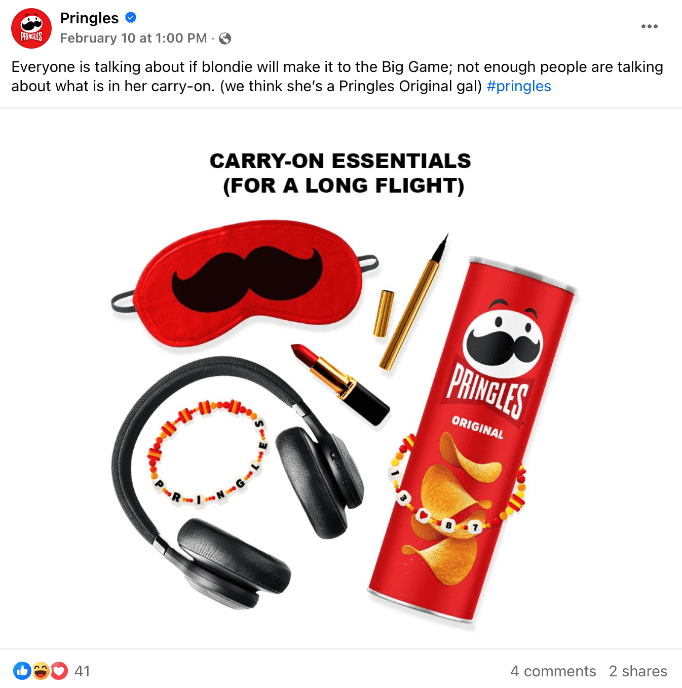 Pringles on Facebook