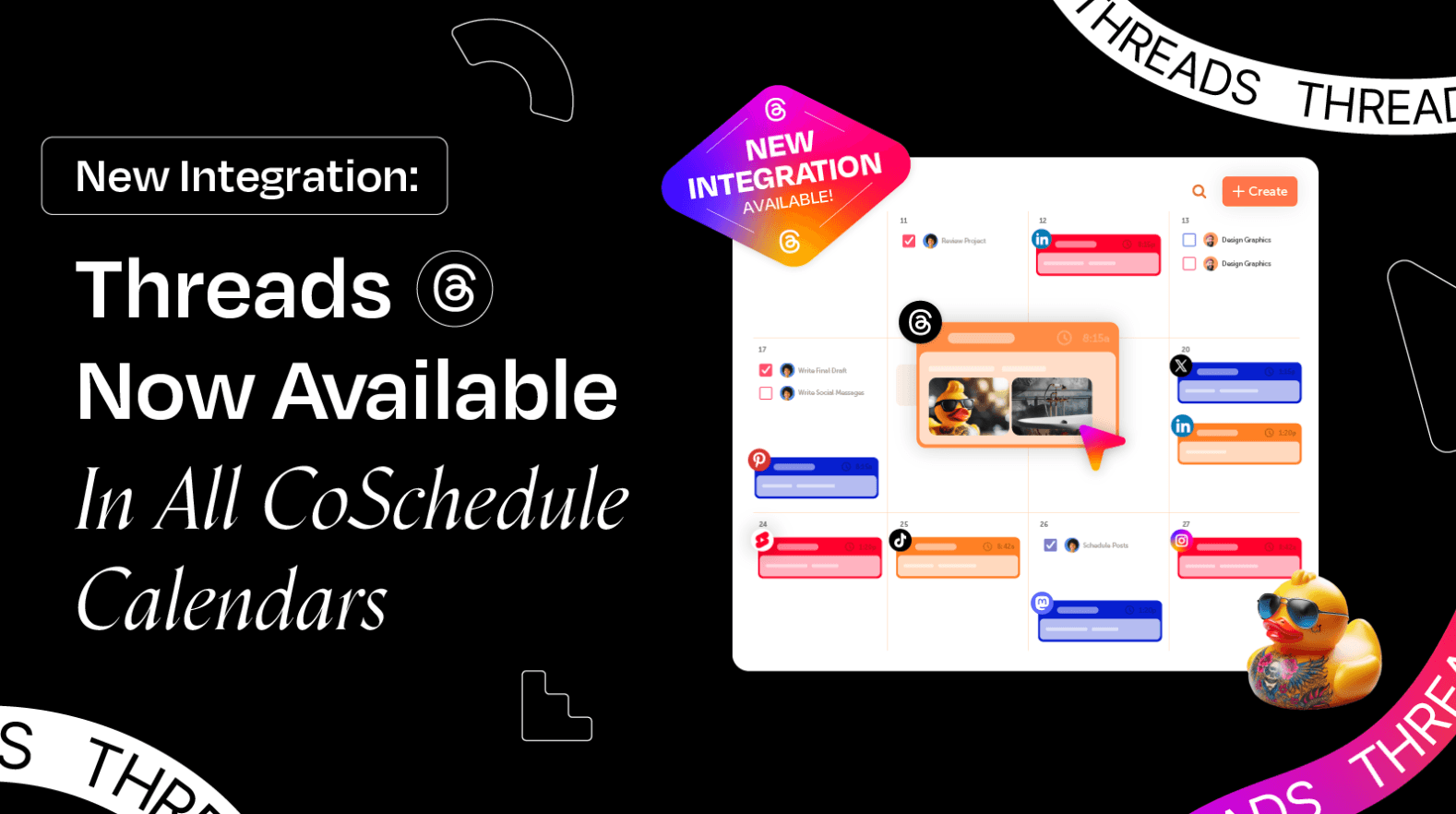 Plan, Schedule, and Publish Threads in CoSchedule Calendar Now