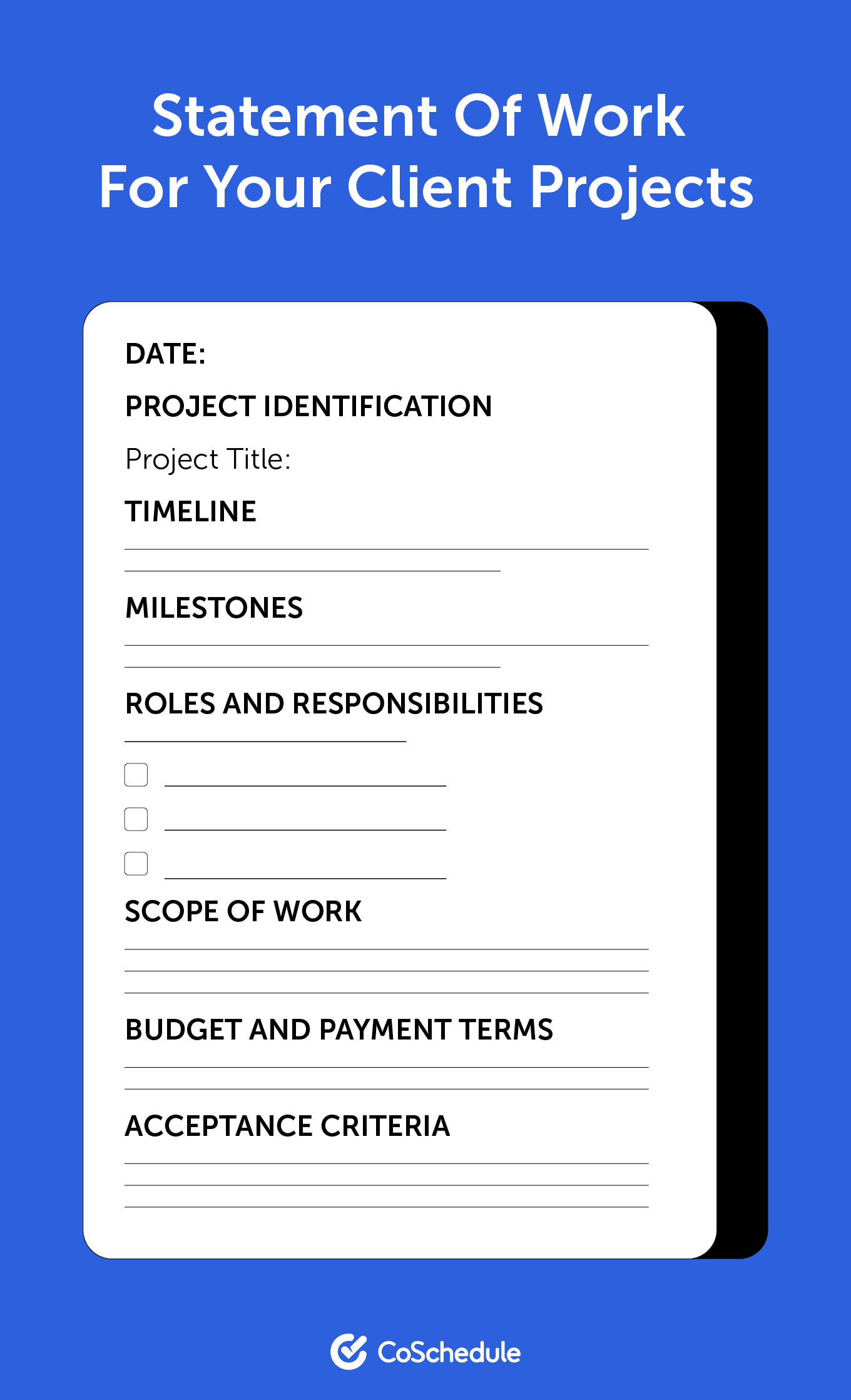 Statement Of Work Template: A Guide For Agencies