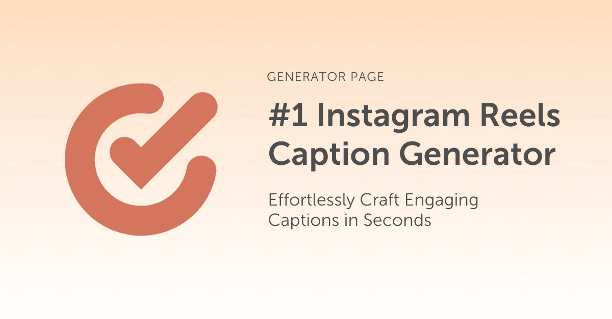 Instagram Reels Caption Generator Powered By CoSchedule