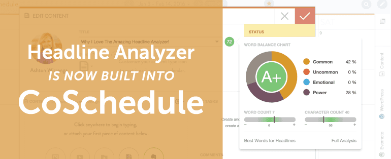 Your Headline Analyzer Is Now Built Into CoSchedule