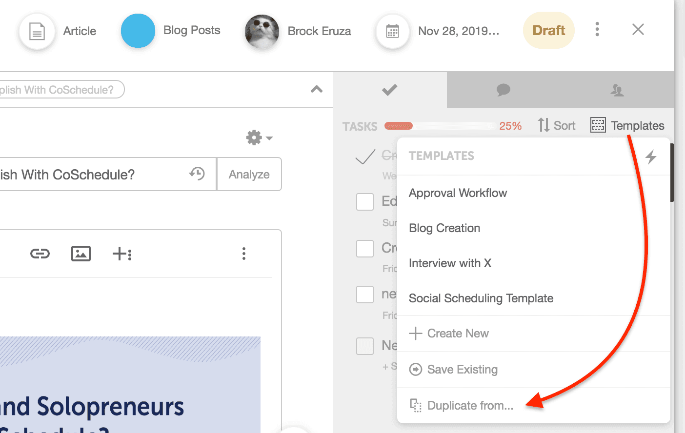 Duplicate Anything on the Calendar - CoSchedule Blog