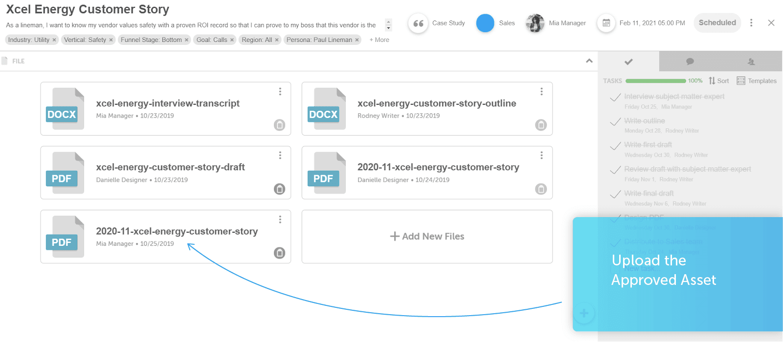 Creating Assets Within CoSchedule With Asset Organizer