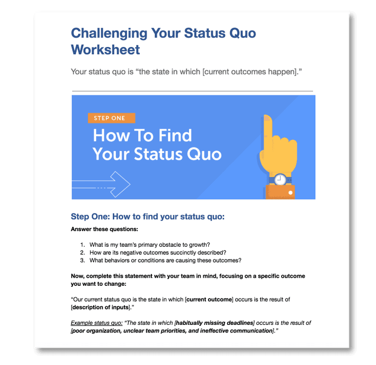 Why Challenging The Status Quo Will Make You A Better Leader