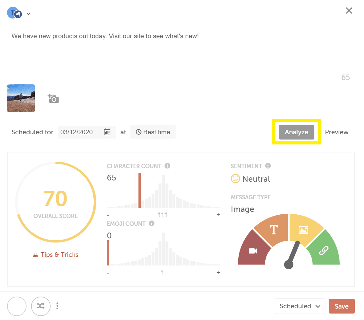 Create and Schedule a Facebook Post - CoSchedule Blog