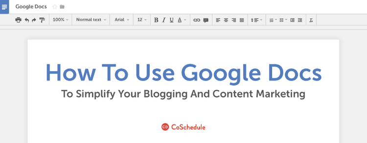 How To Use Google Docs For Blogging And Marketing