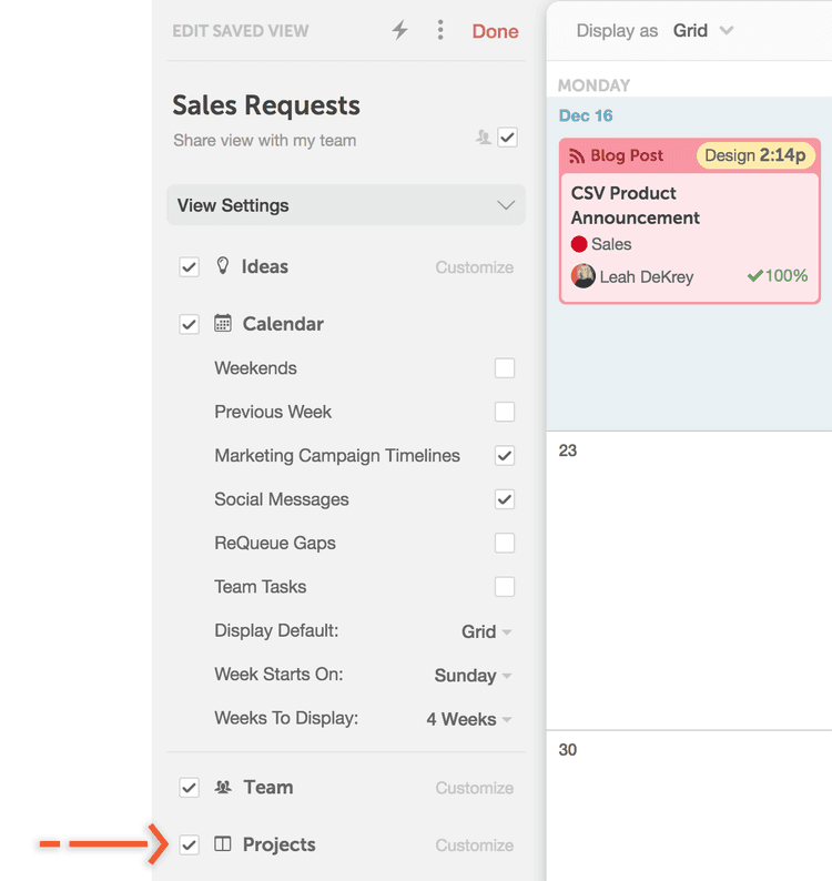 Share Project Timelines & Visibility With External Departments