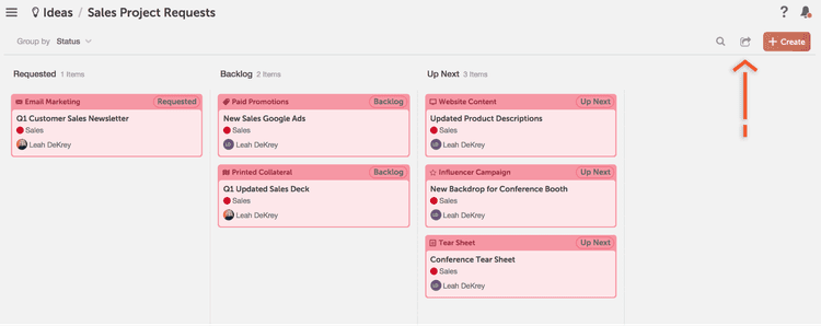 Share Project Timelines & Visibility With External Departments