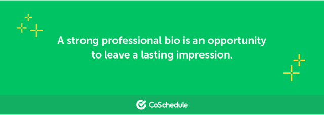 How to Write an Awesome Professional Bio That Stands Out (Template)
